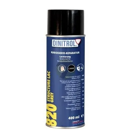 DINITROL SPRAY PLASTICO TEXT 820 PRETO 400ML – Comertim